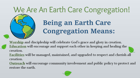 Earth Care - Trinity Presbyterian Church